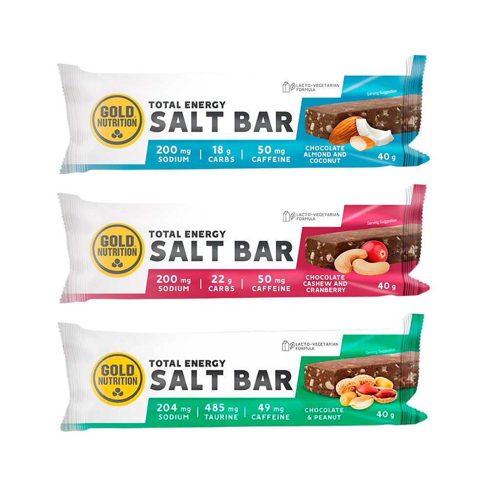 GoldNutrition Total Energy Salt Bar Sample Pack with 15 Energy Bars ...